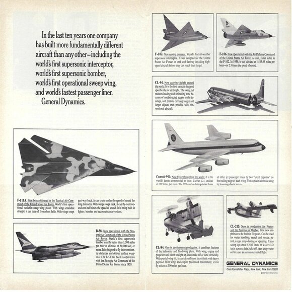 General Dynamics | Art | 967 General Dynamics Worlds First Aircrafts ...